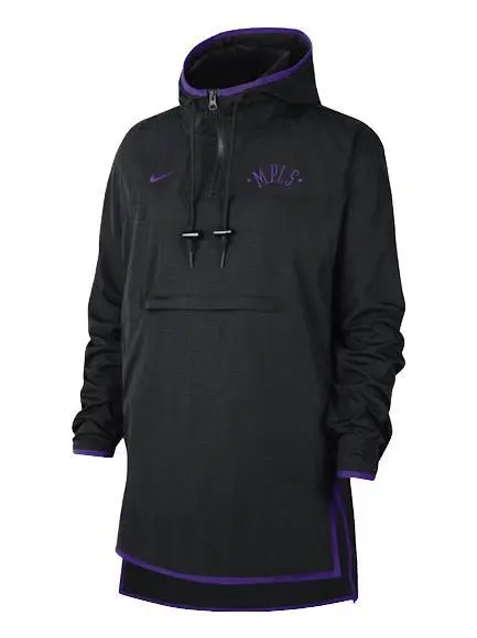Nike Nba Los Angeles Lakers Courtside City Edition Jacket - Black/purple