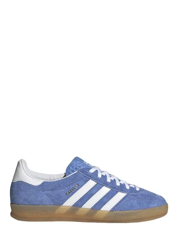 Adidas Gazelle Indoor Shoes - Blue Fusion / Cloud White / Gold Metallic