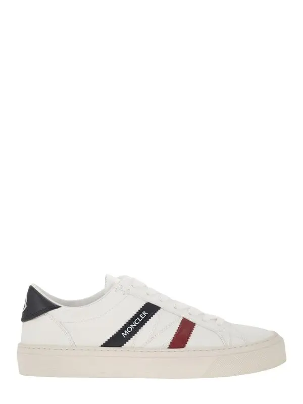 Moncler Monaco2 Leather Trainers - White