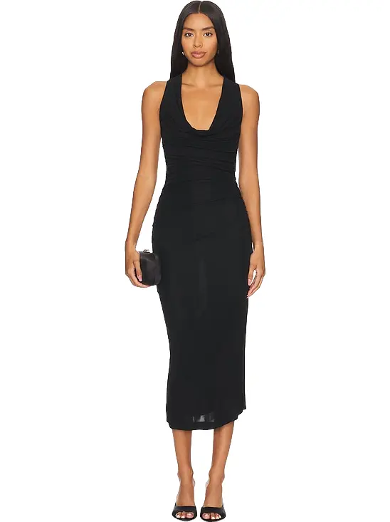 Amanda Uprichard Kahlo Dress - Black