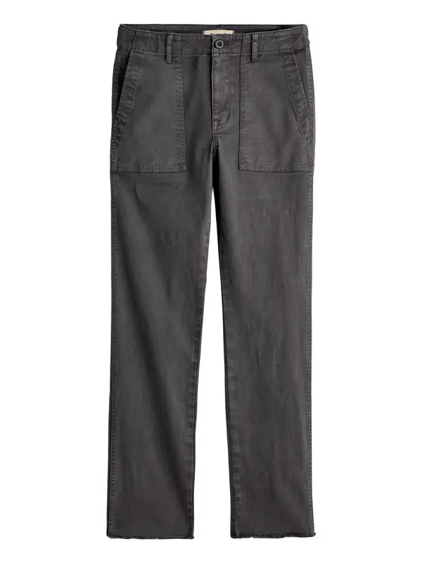 Madewell Slim Straight Utility Pant - Dark Pavement