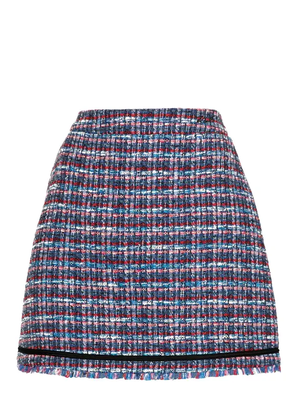 Karl Lagerfeld Bouclé Mini Skirt - Blue