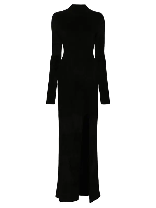 Nanushka Long-sleeve Maxi Dress - Black