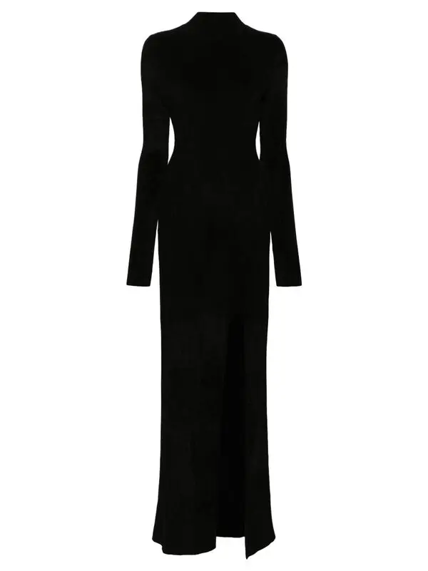 Nanushka Long-sleeve Maxi Dress - Black