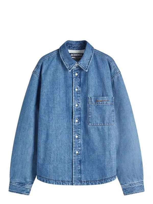 Jacquemus Baker Denim Overshirt - Blue