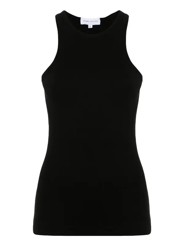 IOANA CIOLACU Ribbed Tank Top - Black