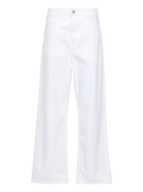 RÓHE Low-rise Wide-leg Jeans - White