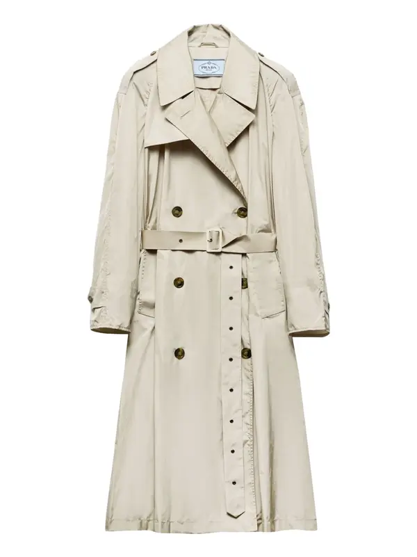 Prada Light Trench Coat - Neutrals