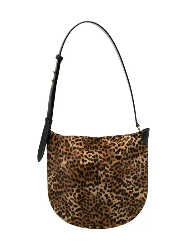 Isabel Marant Oskan Soft Leopard-print Shoulder Bag - Neutrals