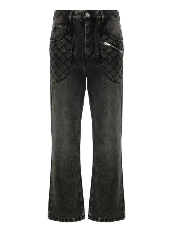 Isabel Marant Casandre Straight-leg Jeans - Grey