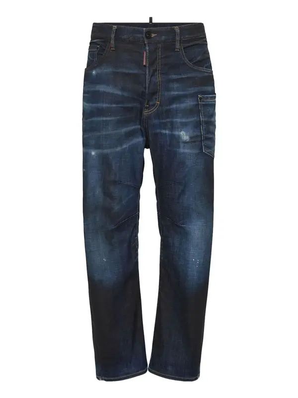 Dsquared2 Mid-rise Straight-leg Jeans - Blue