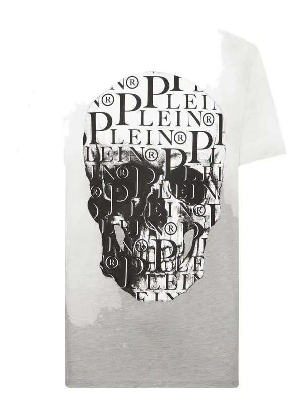 Philipp Plein Print Skull T-shirt - Grey