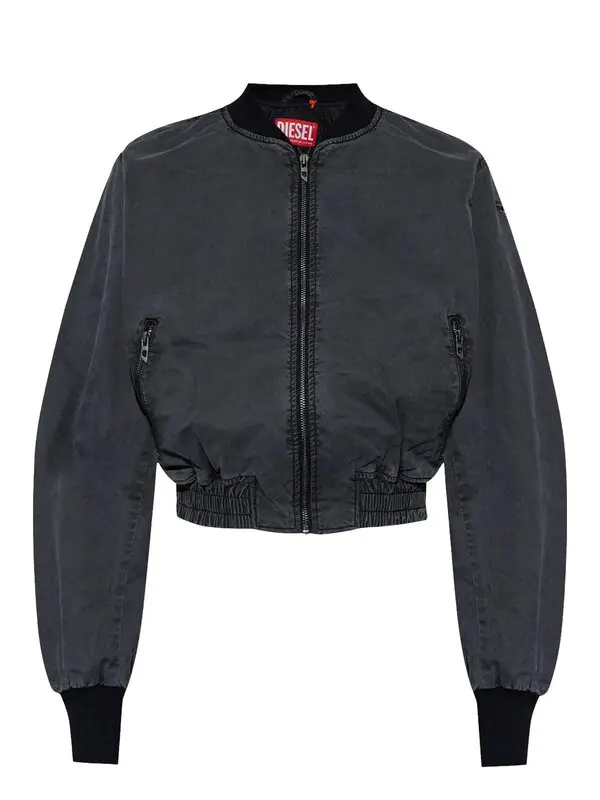DIESEL G-rail-p1 Bomber Jacket - Black