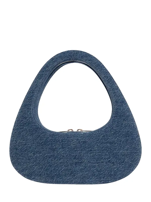 Coperni Swipe Denim Shoulder Bag - Blue