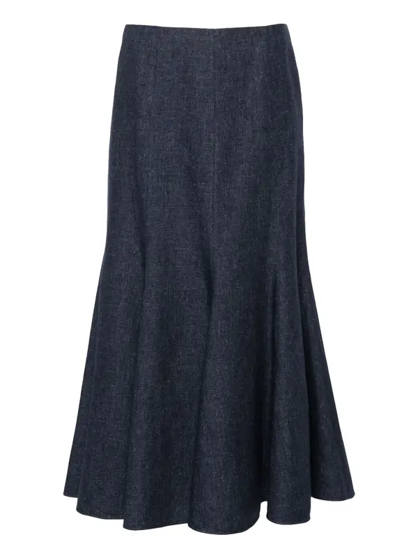 Gabriela Hearst Amy Fluted Skirt - Blue