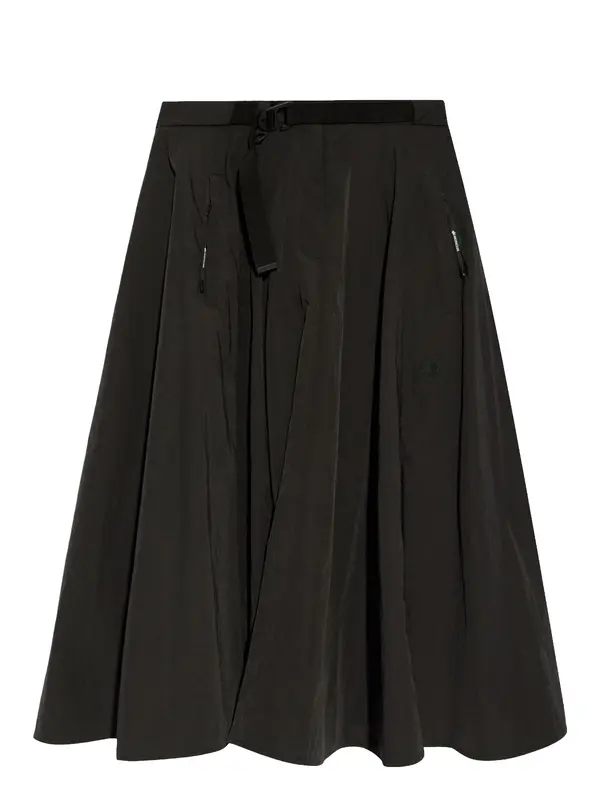 Moncler Belted A-line Skirt - Black