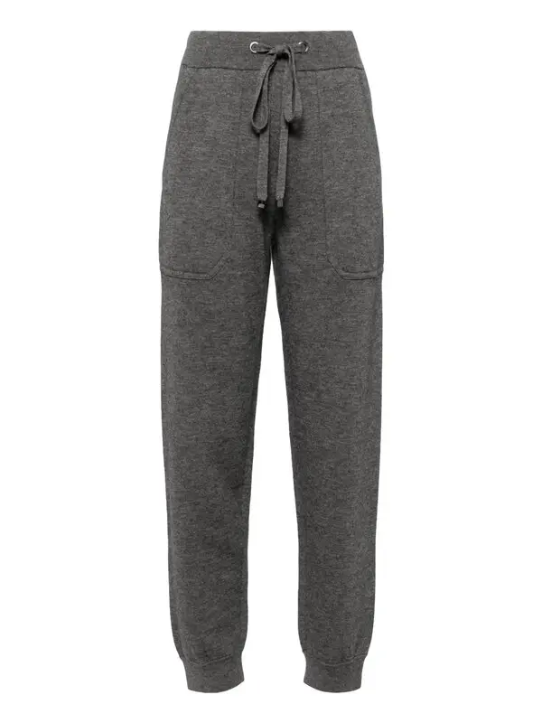 Max Mara Knitted Tapered Trousers - Grey