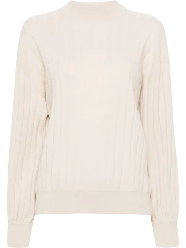 Brunello Cucinelli Rib-knit Sweater - Neutrals