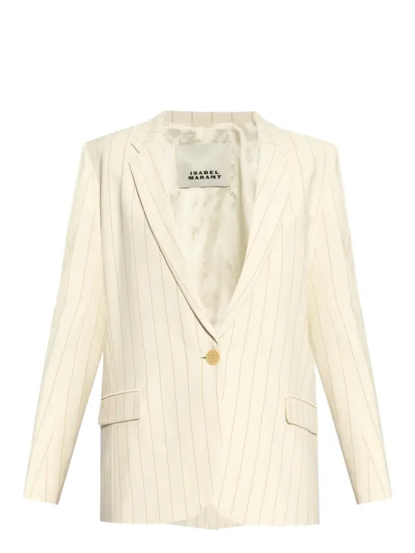 Isabel Marant Omelia Pinstripe Blazer - Neutrals