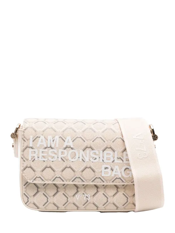 V°73 Responsibility Logo Crossbody Bag - White