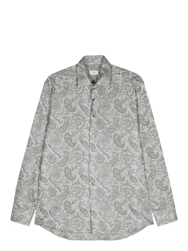 Etro Floral Paisley Shirt - Neutrals