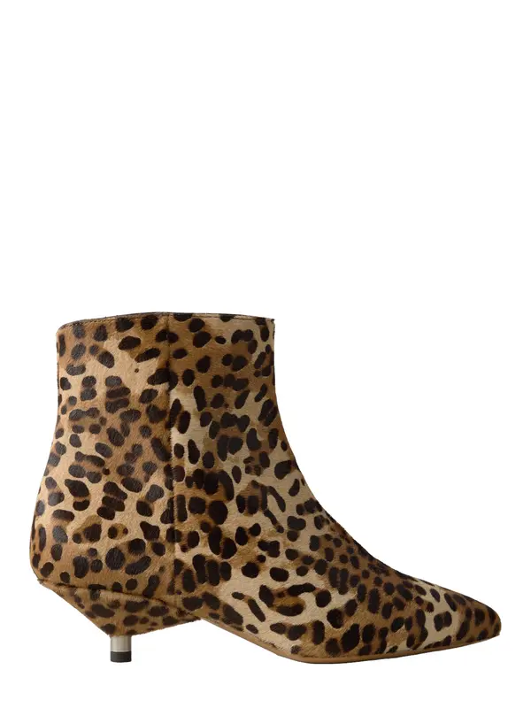 Isabel Marant Eana Leopard-print Calf Hair Ankle Boots - Animal Print