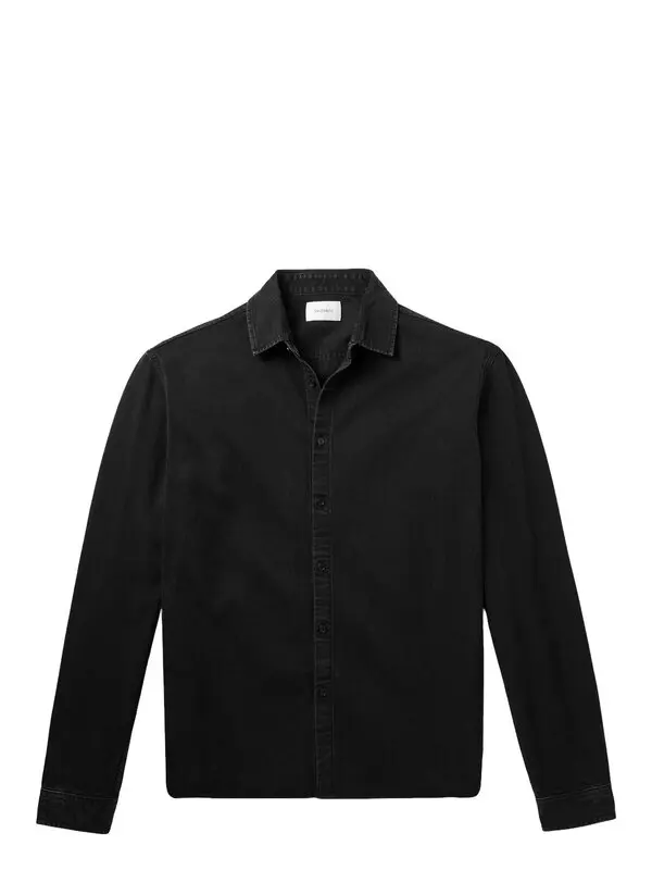 Saint Laurent Cotton And Lyocell-blend Denim Shirt - Black