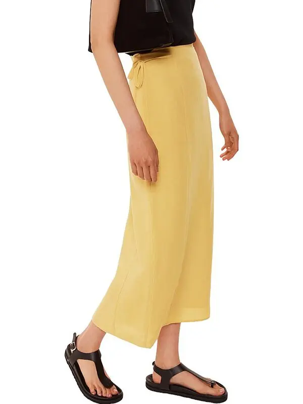 Whistles Josie Side Tie Skirt - Butter