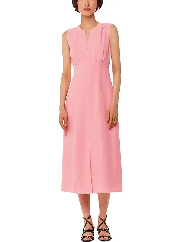 Whistles Abbie Midi Dress - Pink