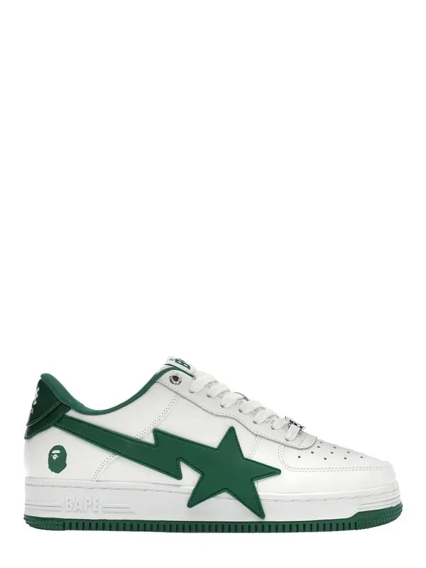 BAPE A Bathing Ape Sta Os #2in Sneakers - White/green