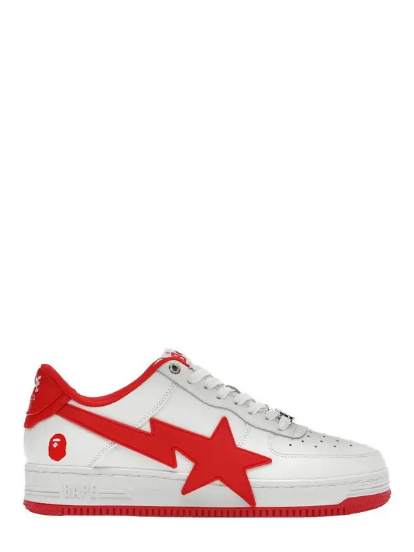 BAPE A Bathing Ape Sta Os #2in - White/red