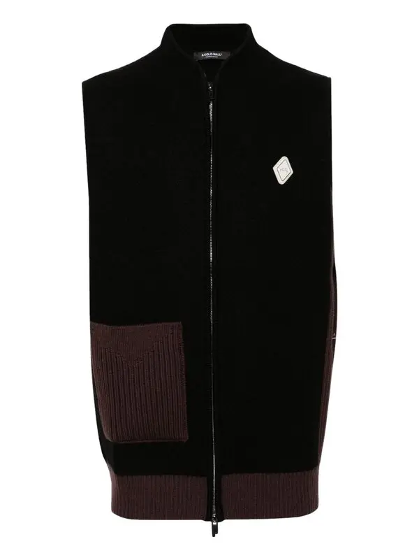 A-COLD-WALL* Logo Appliqué Gilet - Black