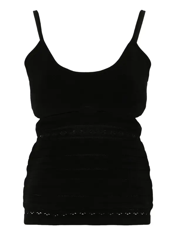 Victoria Beckham Knitted Cami Top - Black