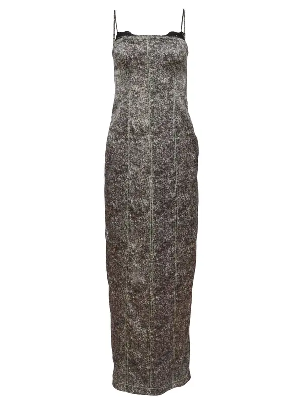 Fleur Du Mal Margaux Maxi Dress - Grey