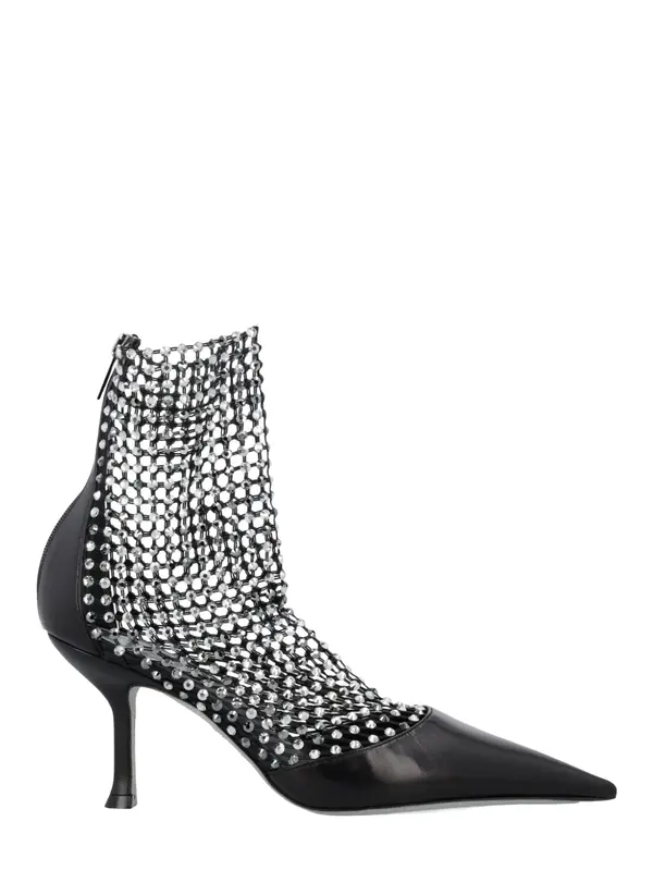 Rene Caovilla Crystal-embellished Sock Boots - Black