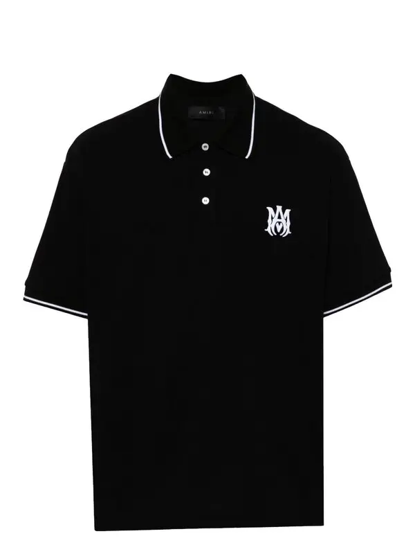 Amiri Ma Core Logo Polo Shirt - Black