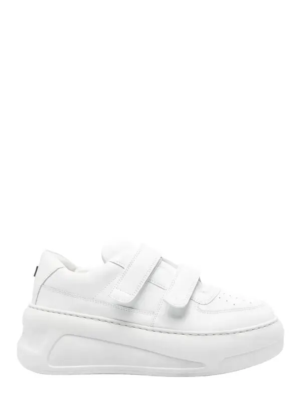 Acne Studios Touch-strap Platform Sneakers - White