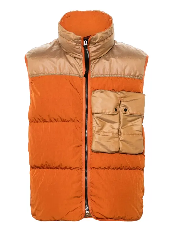 C.P. COMPANY Eco Chrome-r Down Vest - Orange
