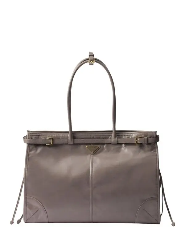 Prada Bonnie Large Tote Bag - Grey