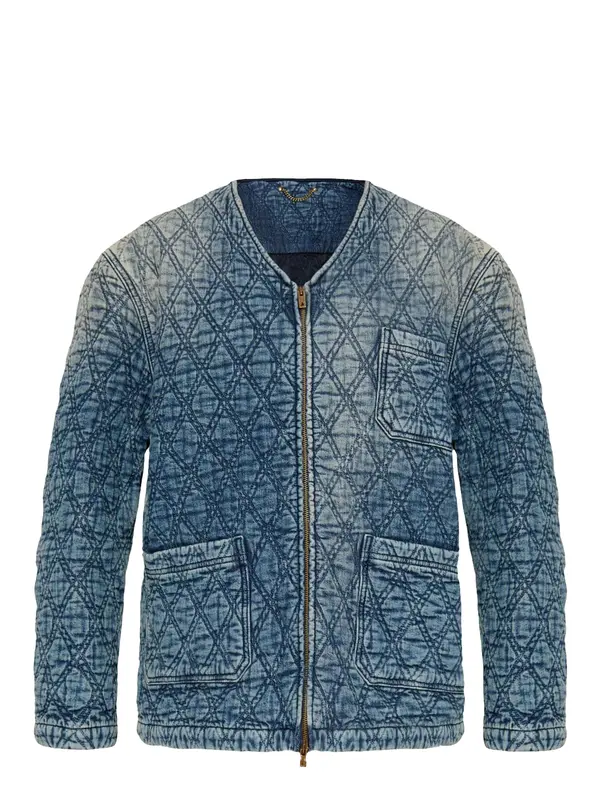Golden Goose Quilted Denim Jacket - Blue