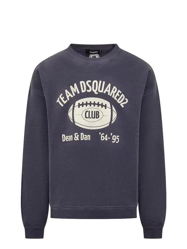 Dsquared2 Relaxed-fit Crewneck Sweatshirt - Blue
