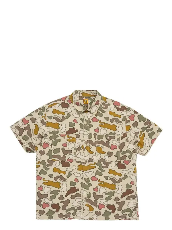 HUMAN MADE X Kaws Made Camo Shirt - Brown