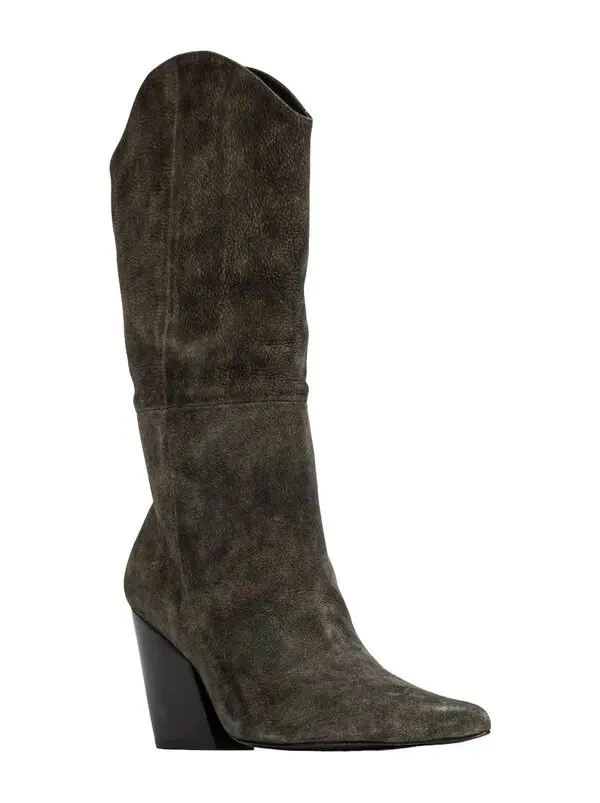 BLACK SUEDE STUDIO Le Noa 100 Knee High Boots - Dark Brown