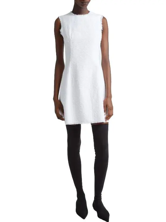 Dolce & Gabbana Rachel Sleeveless Tweed Minidress - Bianco Ottico