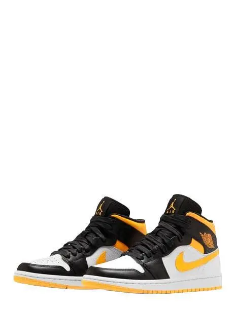 JORDAN Air 1 Mid Se Sneakers - White/laser Orange/black