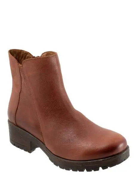 BUENO Fae Leather Bootie - Rust