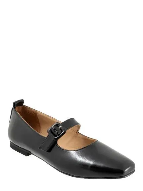 BUENO Eliana Mary Jane Flat - Black Patent