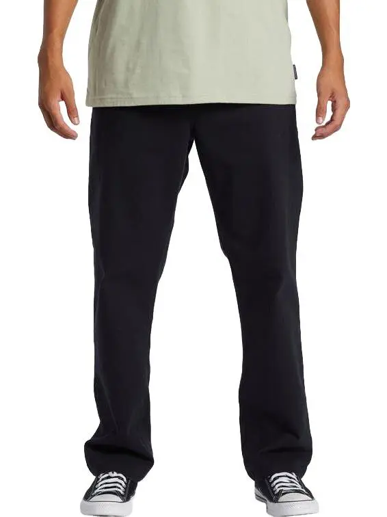 Quiksilver Dna Beach Cotton Twill Pants - True Black