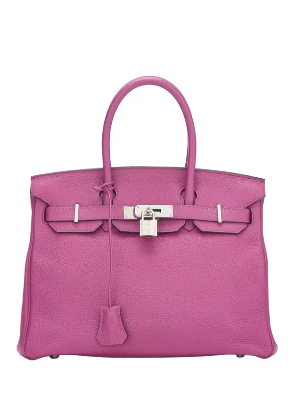 Hermès Togo Tote Bag - Rose Pourpre