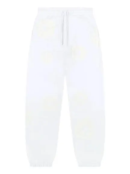DENIM TEARS Mono Cotton Wreath Sweatpants - White